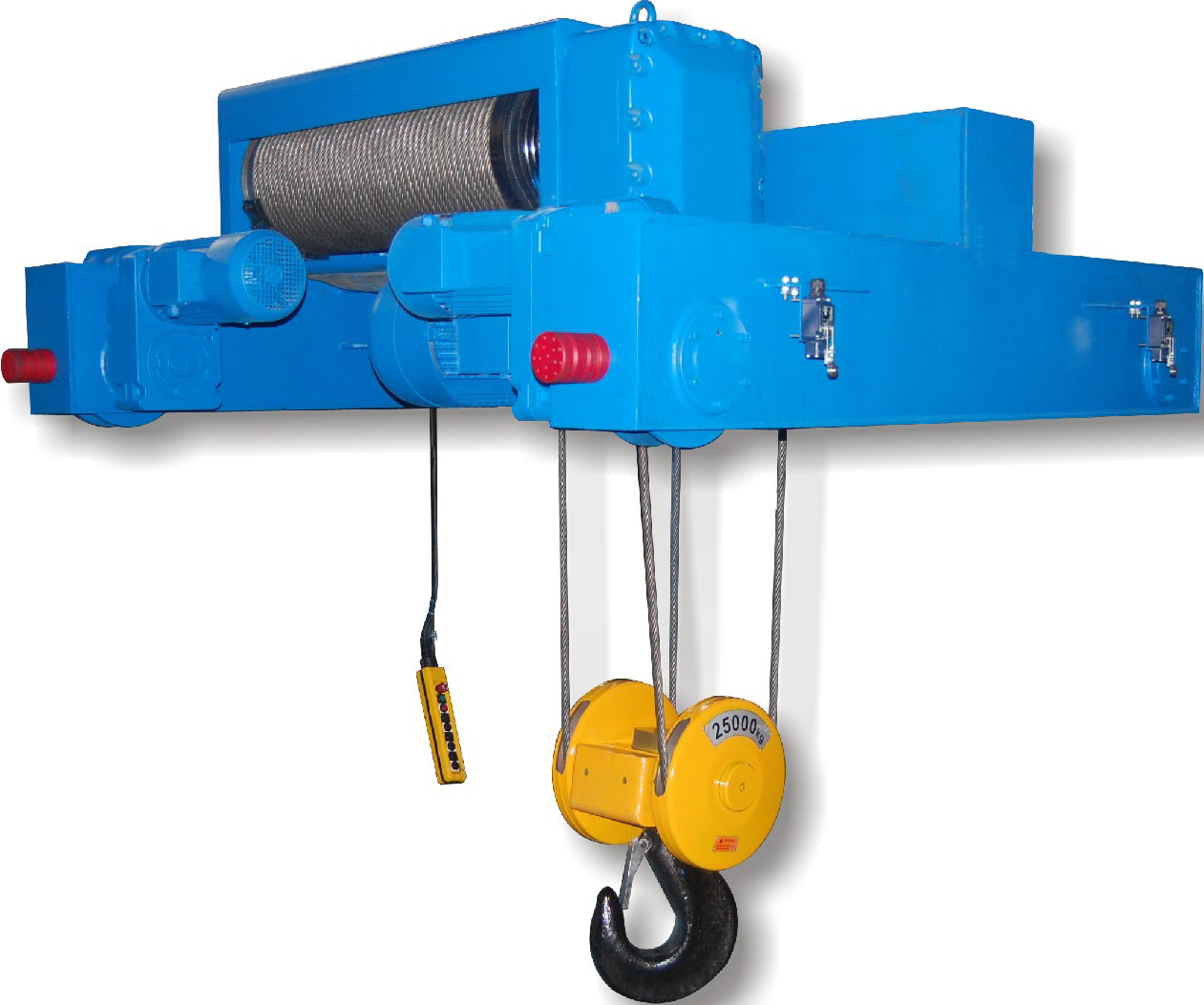 Double Girder Electric Wire Rope Hoists SHA Type Electric Chain Hoist ...